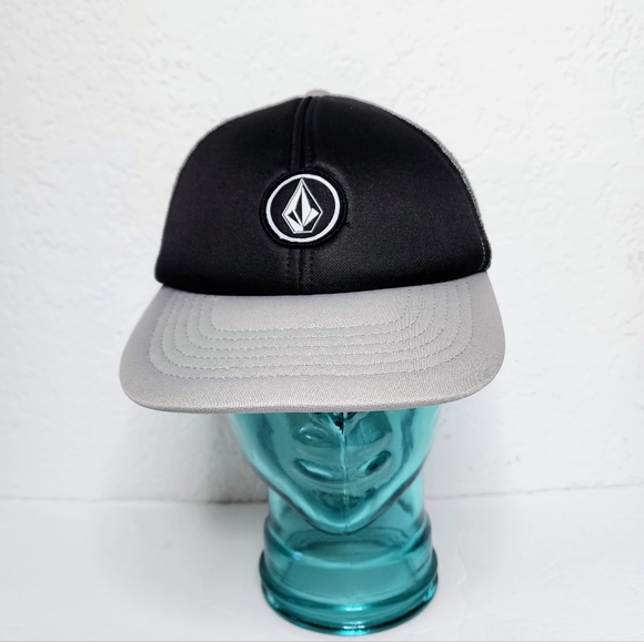 Volcom | Accessories | Volcom Gray Black Full Stone Mesh Trucker ...